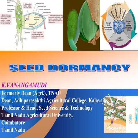 Seed dormancy.ppt/Dr K Vanangamudi | PPT