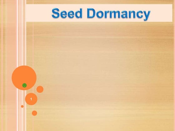 Dormancy | PPTX