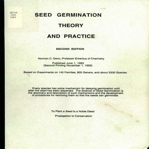 Seed Germination Theory And Practice | PDF | Gardening | Home & Garden