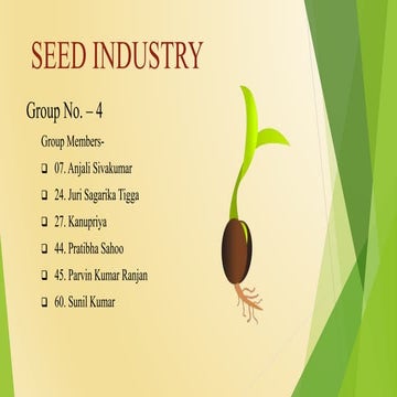 Seed sector | PPTX