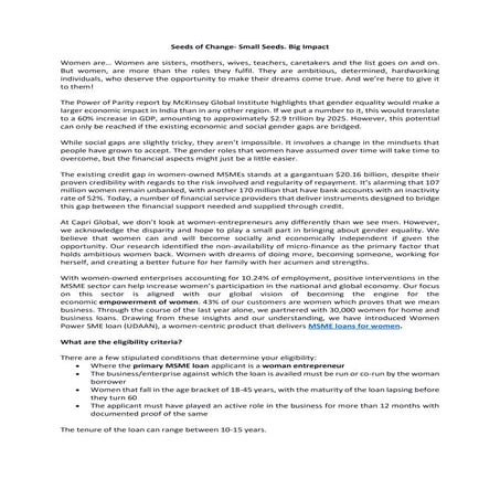 Seeds of change report | PDF