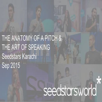 The anatomy of a pitch & the art of speaking | PPT