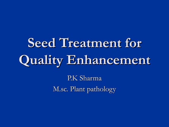 Preparation of seed bed | PPT