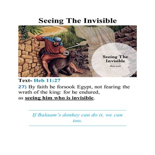 Seeing The Invisible | DOCX