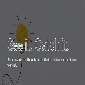 See it and Catch it! Recognizing the Thought Traps that Negatively ...