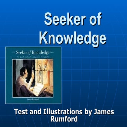 Seeker Of Knowledge | PPT