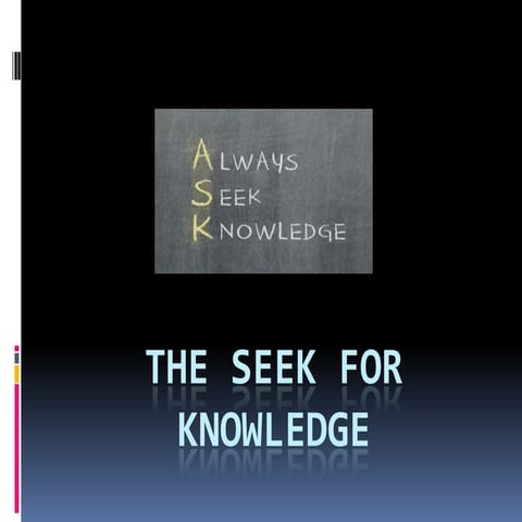 Seek for knowledge-Grade 11 | PPT