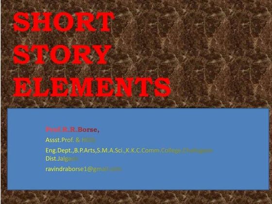 Short-Story-Elements for grade 8 students.ppt