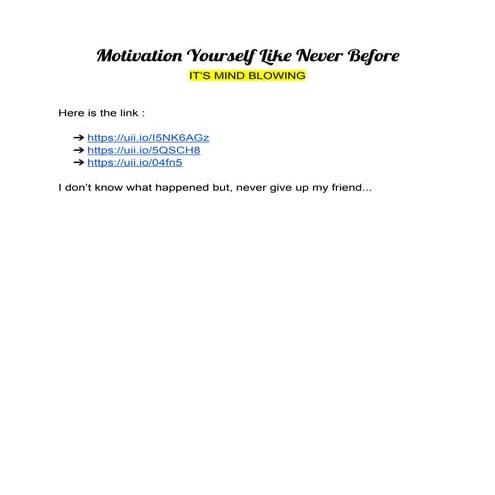 Motivational video | PDF