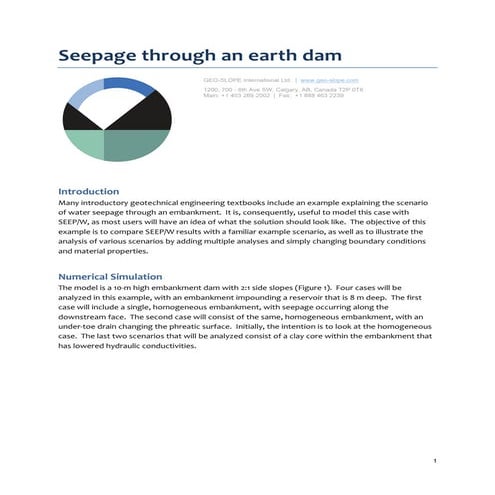 Seepage through an earth dam | PDF