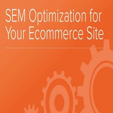SEM Optimization for Ecommerce Sites | PPT