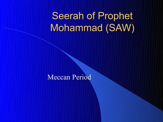 Prophet muhammad | PPT | Islam | Religion & Spirituality