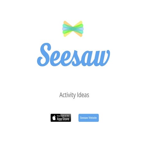 30 Seesaw Activity Ideas | PDF