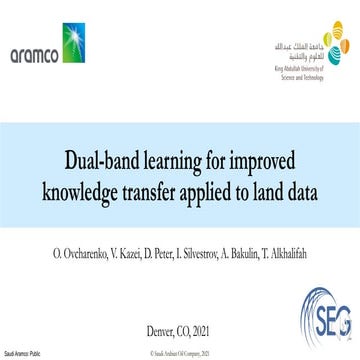 Dual-band generative learning for low-frequency extrapolation in seismic land data | PPT