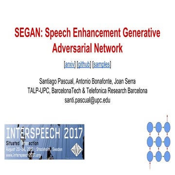 Segan Speech Enhancement Generative Adversarial Network Ppt 8525