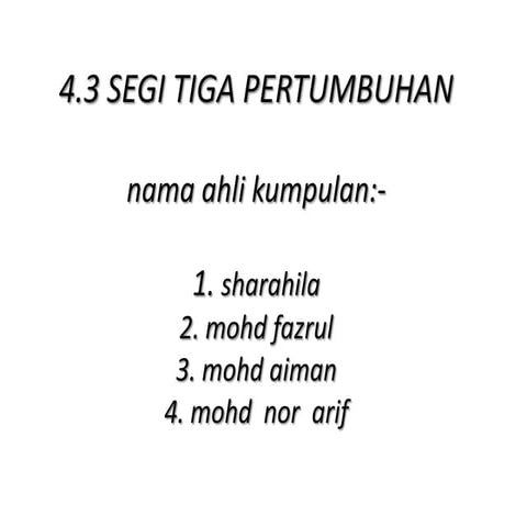 Segi 3 pertumbuhan | PPTX