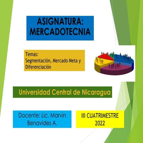 Segmentacion De Mercados Mercado Meta Y Diferenciación Pptx
