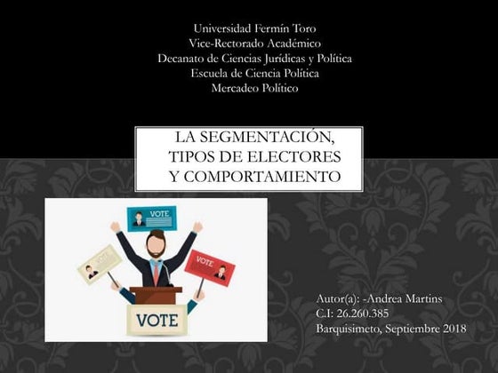 Segmentacion y electores | PPT