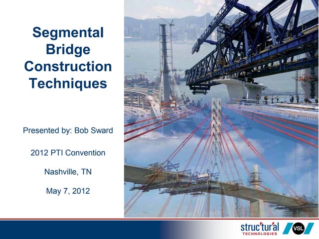 Precast segmental construction of bridges | PPTX