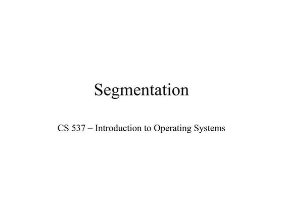 Segmentation Ppt 0618
