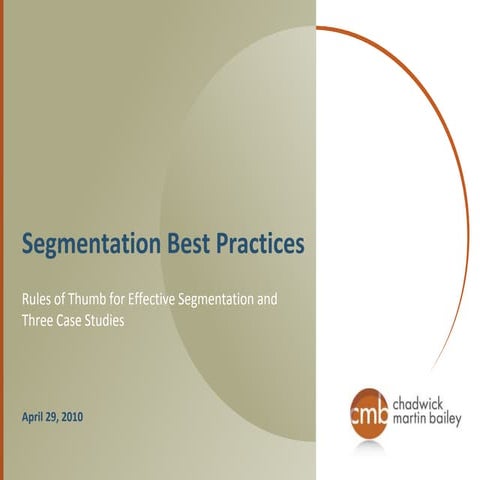 Segmentation Best Practices | PPTX