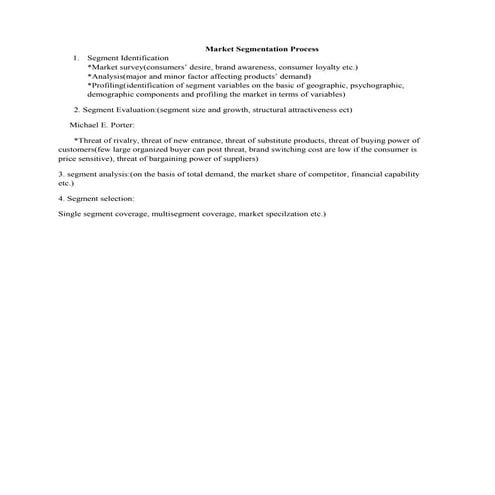 Segmentation process | DOCX