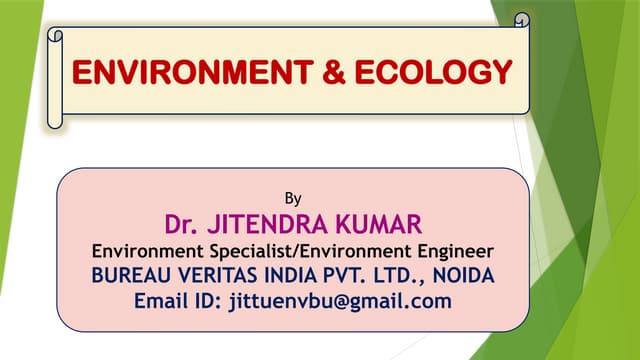 Environment and its segments | PPTX