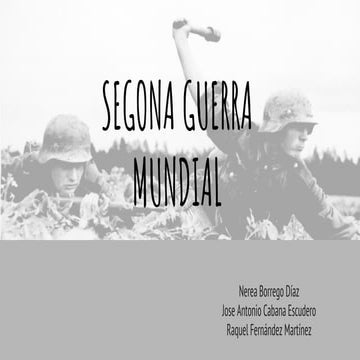 La primera i segona guerra mundial i les | PPT