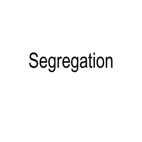 Segregation | PPT