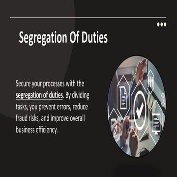Segregation Of Duties | PDF