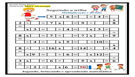 Percorrendo A Trilha Adição E Subtração Pdf