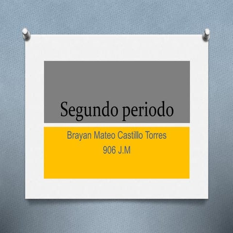 Segundo periodo | PPTX