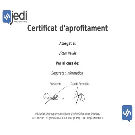 Seguretat informàtica FIB-UPC | PDF