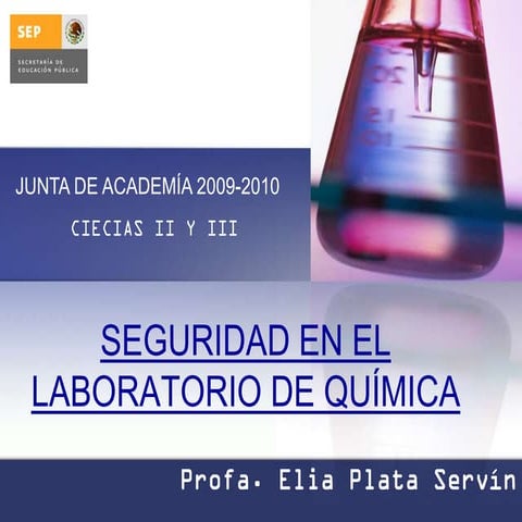 Seguridad en el laboratorio de química power point ampliado | PPS