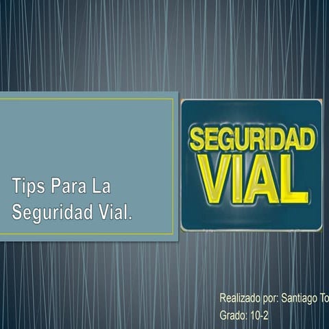 Seguridad vial | PPTX