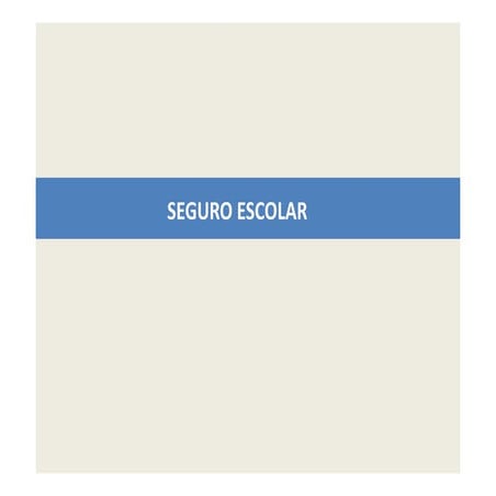 Protocolo Seguro Escolar | PDF