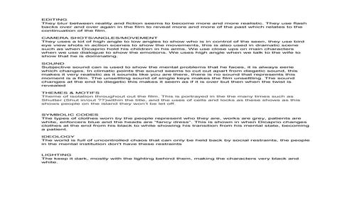 Juno Opening sequence powerpoint