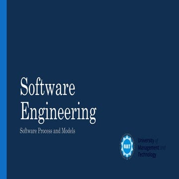 Software Engineering (Process Models) | PPT