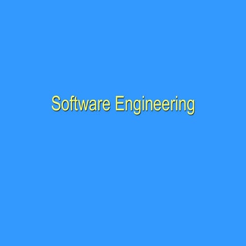Introduction to Software Engineering and Development Processes | PDF
