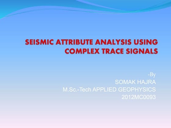 F-K Filtering for Seismic Data Processing | PPT