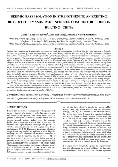 IRJET-Conversion of MDOF System into SDOF System of RC Waffle Slab Structure by using N2 Method ...