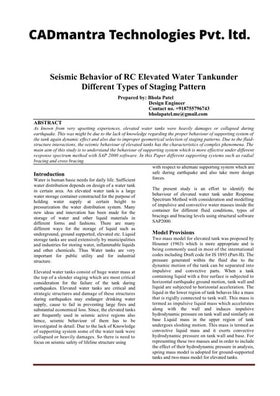 Analysis and Design of Elevated Intez Water Tank based on Normal Frame ...