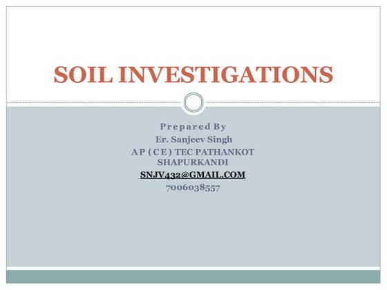 pre consolidation pressure | PPT