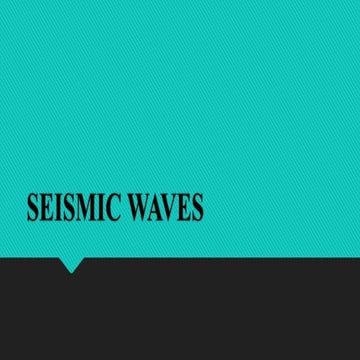 Seismic Waves 1 Pptx
