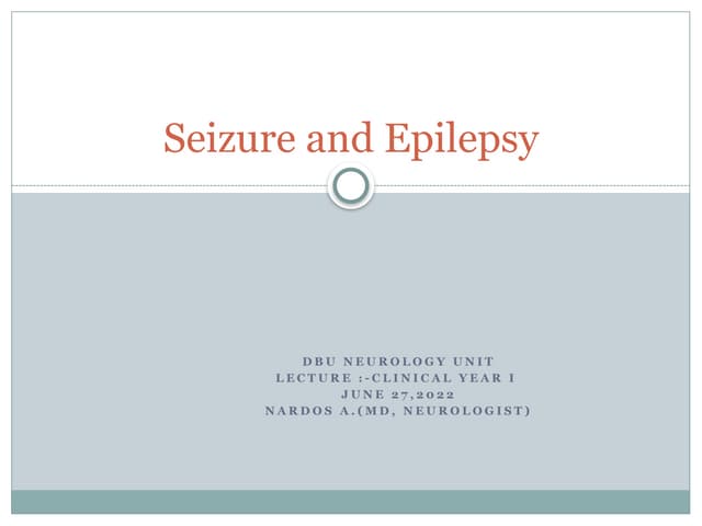 Status Epilepticus | PPTX