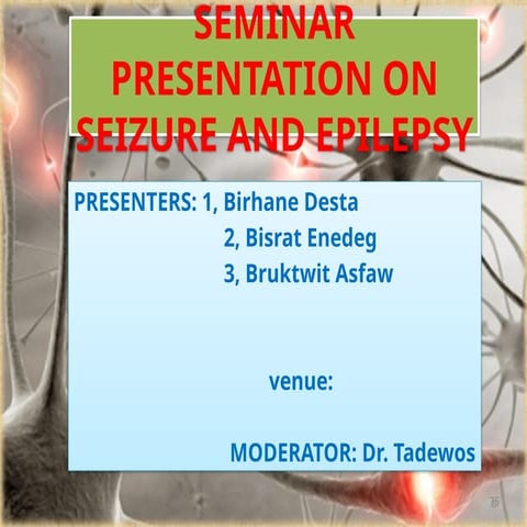 Epilepsy and seizure disorders | PPTX