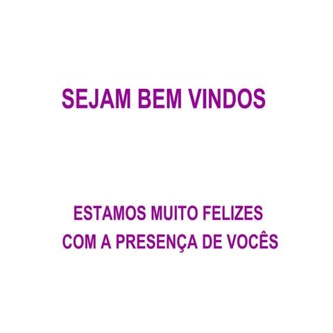 Sejam Bem Vindos | PPT
