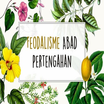 Sejarah - Feodalisme | PDF
