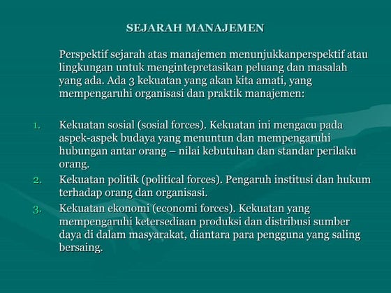 Mansya.perkembangan ilmu manajemen | PPT