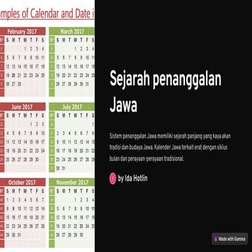 Sejarah-penanggalan-Jawa berdasarkan sistem lunarpdf | PDF